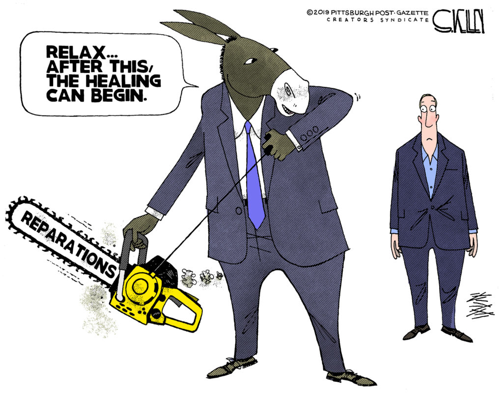 Reparations – Steve Kelley | Pittsburgh Post-Gazette Editorial Cartoonist