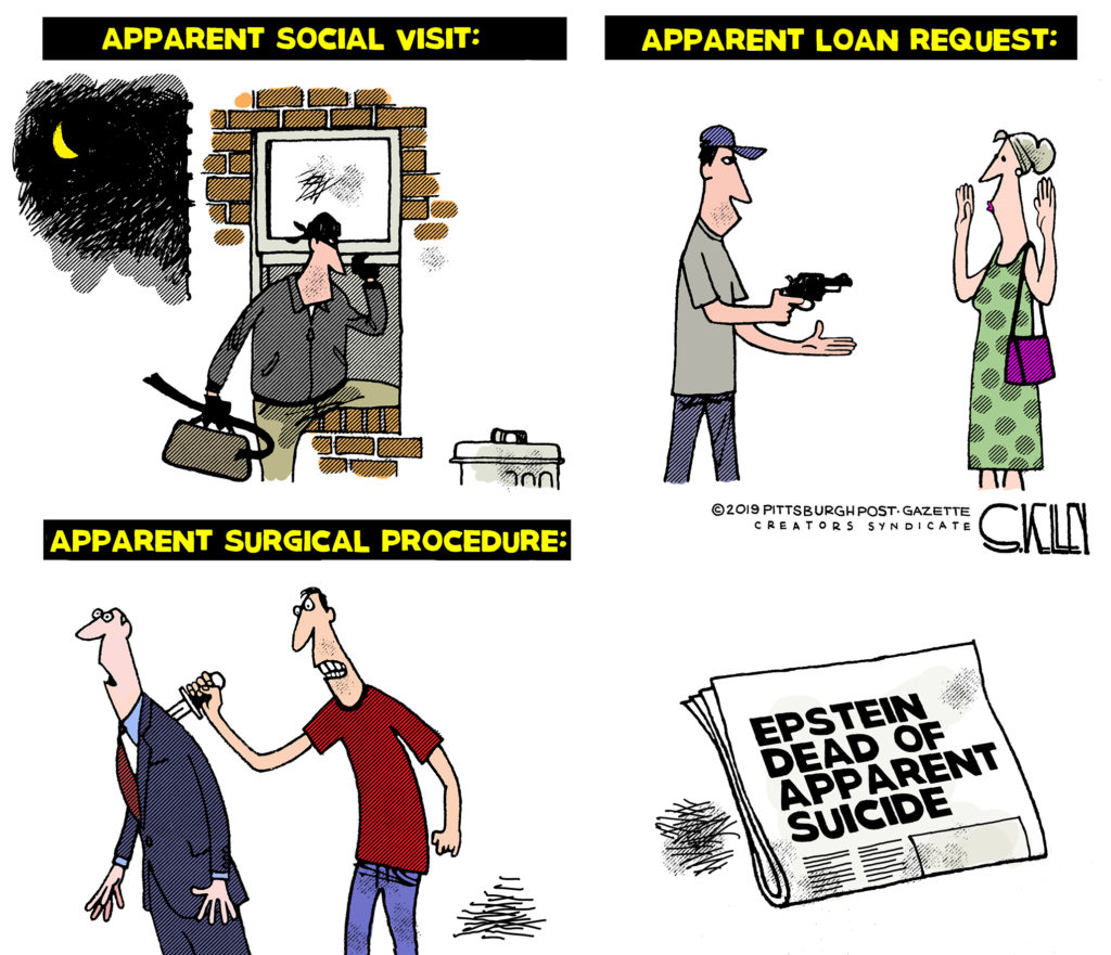 “Apparent” – Steve Kelley | Pittsburgh Post-Gazette Editorial Cartoonist