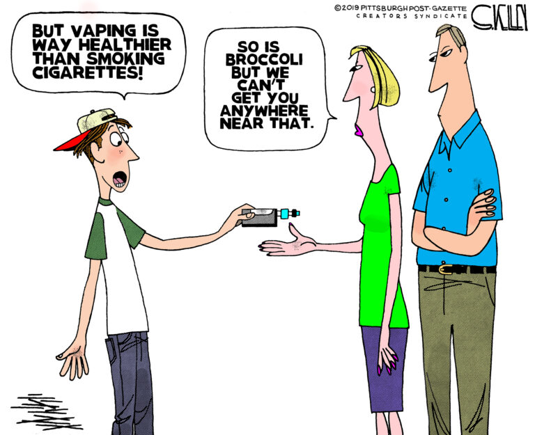 vaping – Steve Kelley | Pittsburgh Post-Gazette Editorial Cartoonist