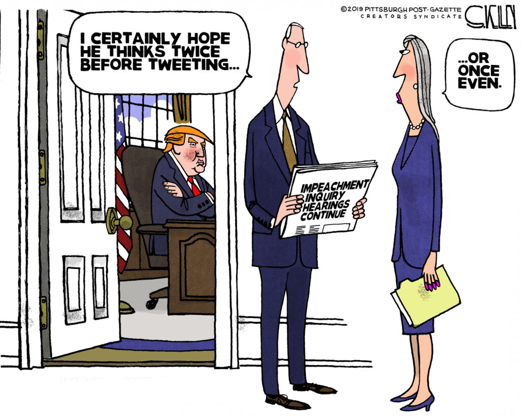 Think twice? – Steve Kelley | Pittsburgh Post-Gazette Editorial Cartoonist