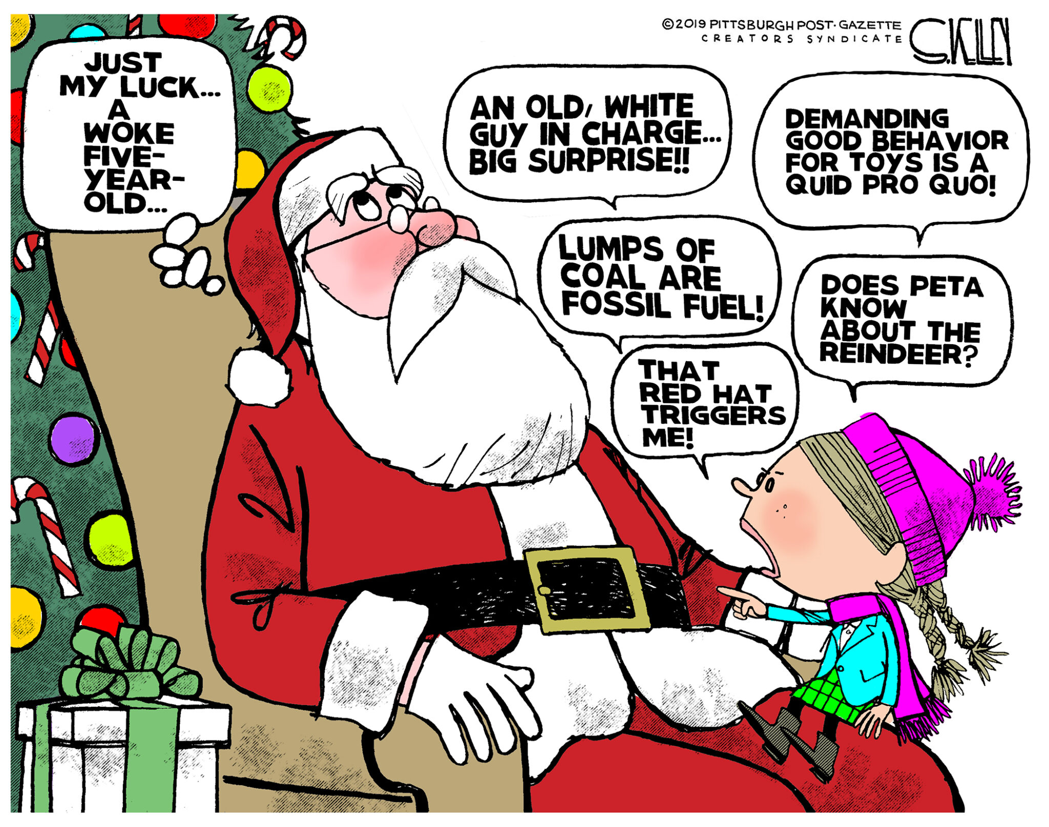 Santa’s luck – Steve Kelley | Pittsburgh Post-Gazette Editorial Cartoonist
