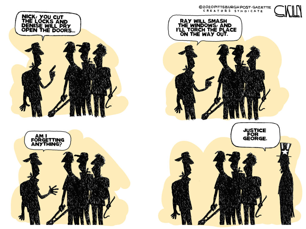 George Floyd – Steve Kelley | Pittsburgh Post-Gazette Editorial Cartoonist