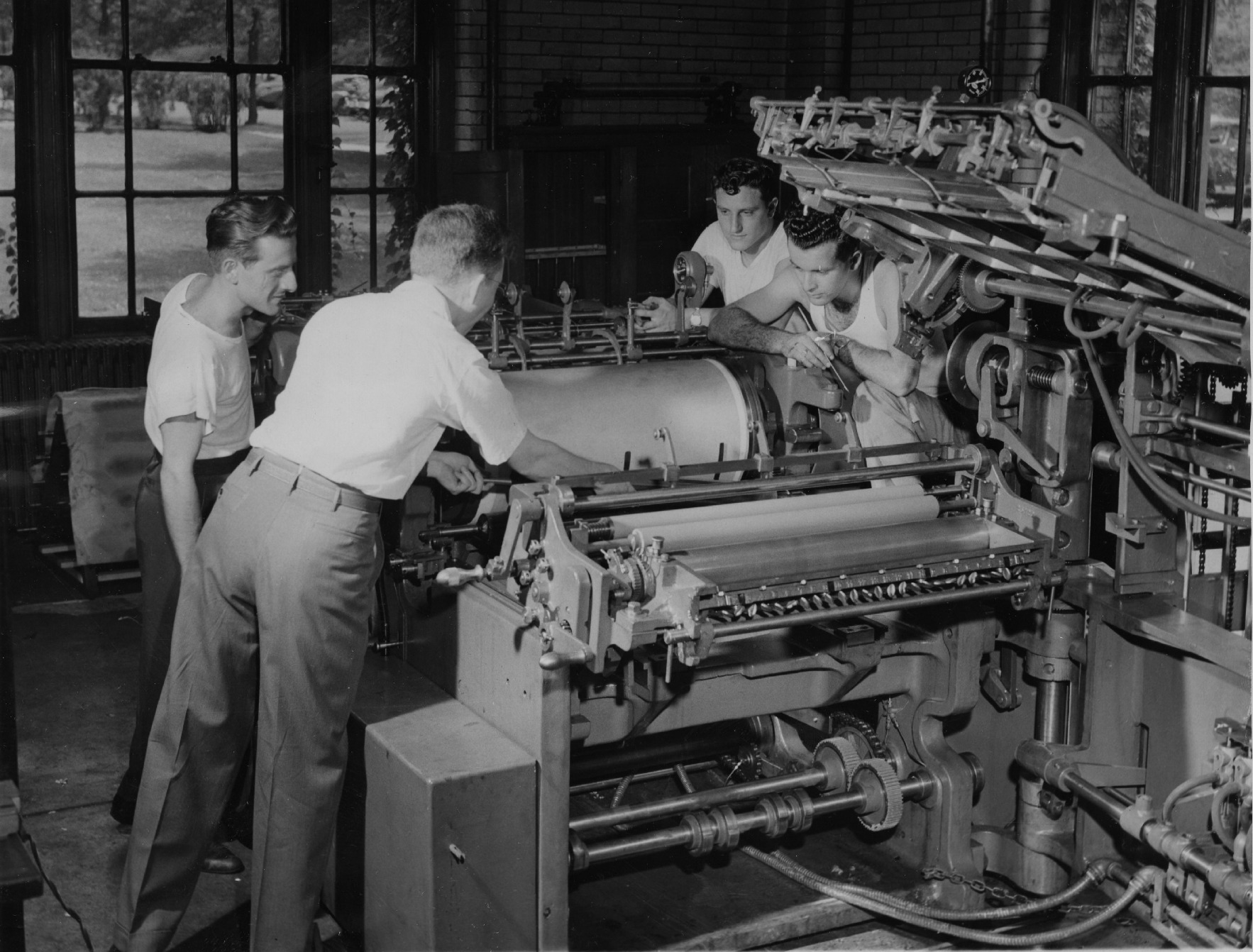 Hot off the presses: Cutting-edge technology, 20th century style